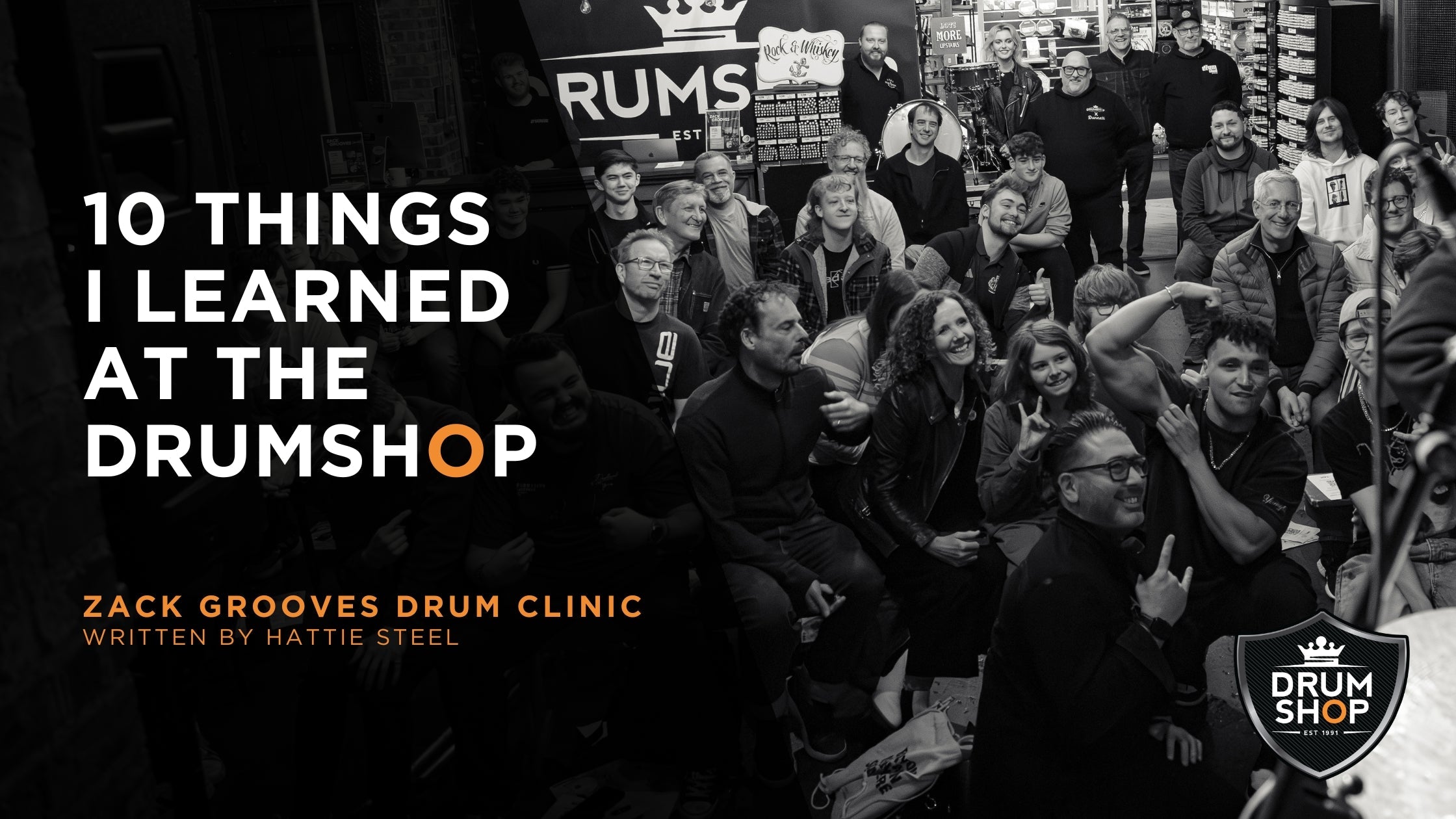 10 Things I Learned at the Drumshop : Zack Grooves Drum Clinic – Drum Shop