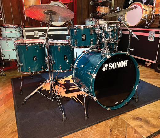 Sonor AQ1 Stage Set 6-piece Shell Pack Drum Kit in Caribbean Blue ...
