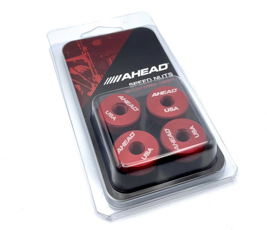 Ahead Speed Nut Cymbal Toppers 4 Pack - Red – Drum Shop