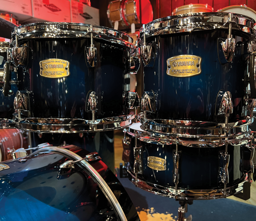 Yamaha Stage Custom 6 Piece Shell Pack In Deep Blue Sunburst Drum Shop