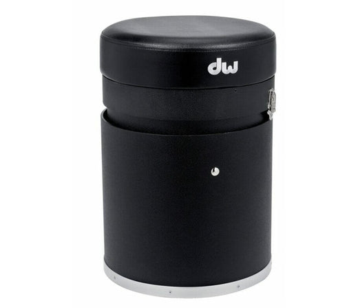 DW Round Throne and case in Black Tolex – Drum Shop