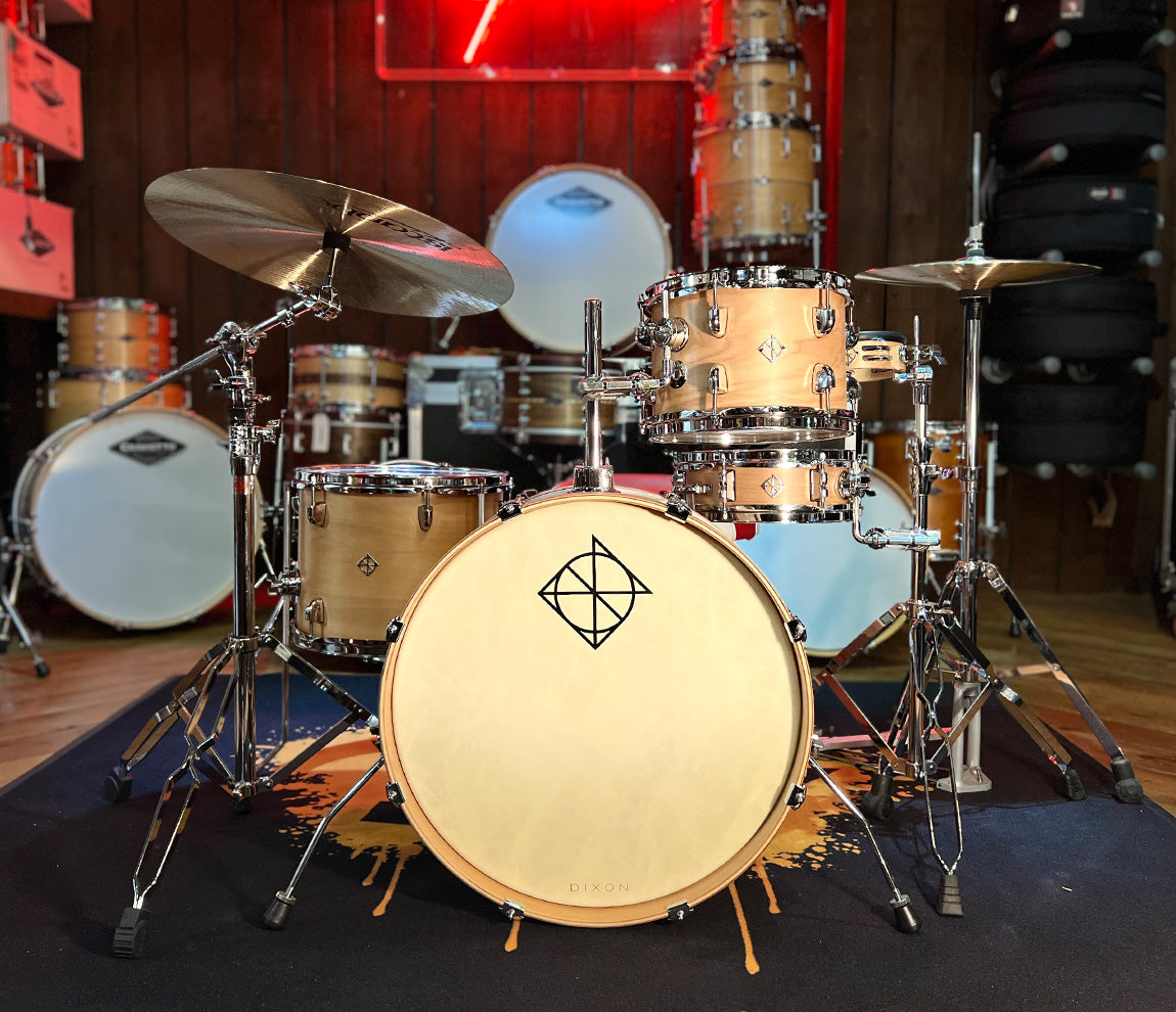 Dixon Little Roomer 5-piece Shell Pack in Satin Natural Lacquer – Drum Shop