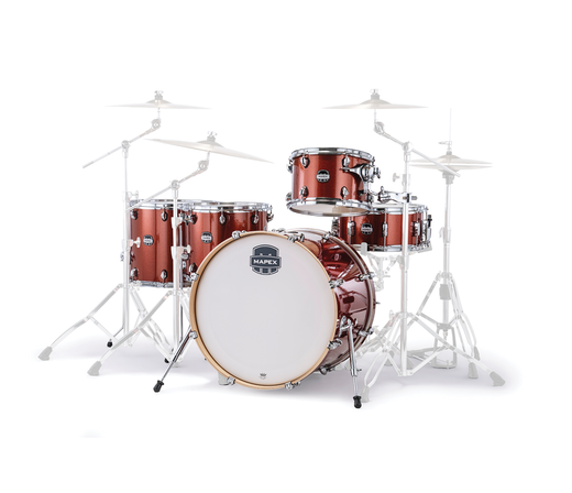 Mapex Mars Birch 5-Piece Crossover Shell Pack in Blood Orange Sparkle ...
