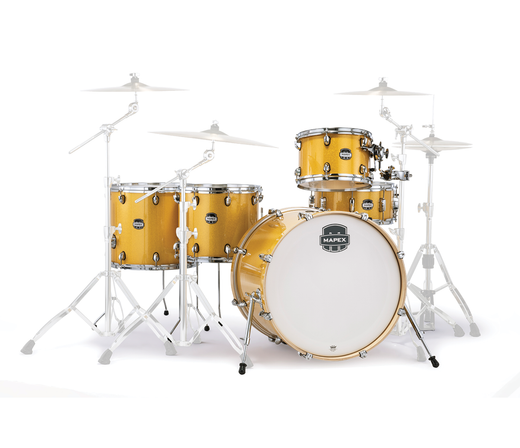 Mapex Mars Birch 5-Piece Crossover Shell Pack in Sunflower Sparkle ...