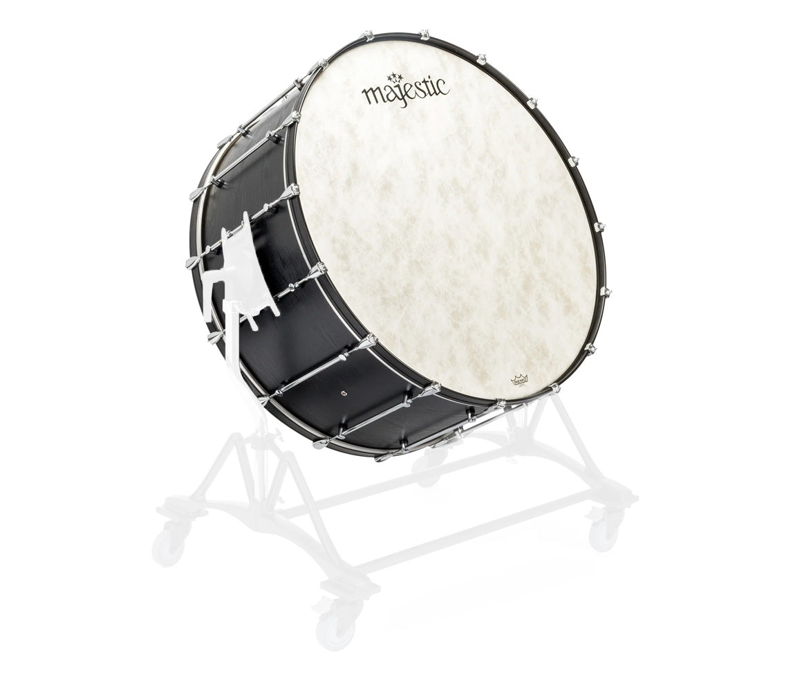 Majestic Concert 36" x 22" Black Concert Bass Drum – Drum Shop