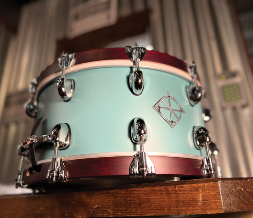 Dixon Cornerstone 14" x 6.5" Quetzal Blue Snare Drum – Drum Shop