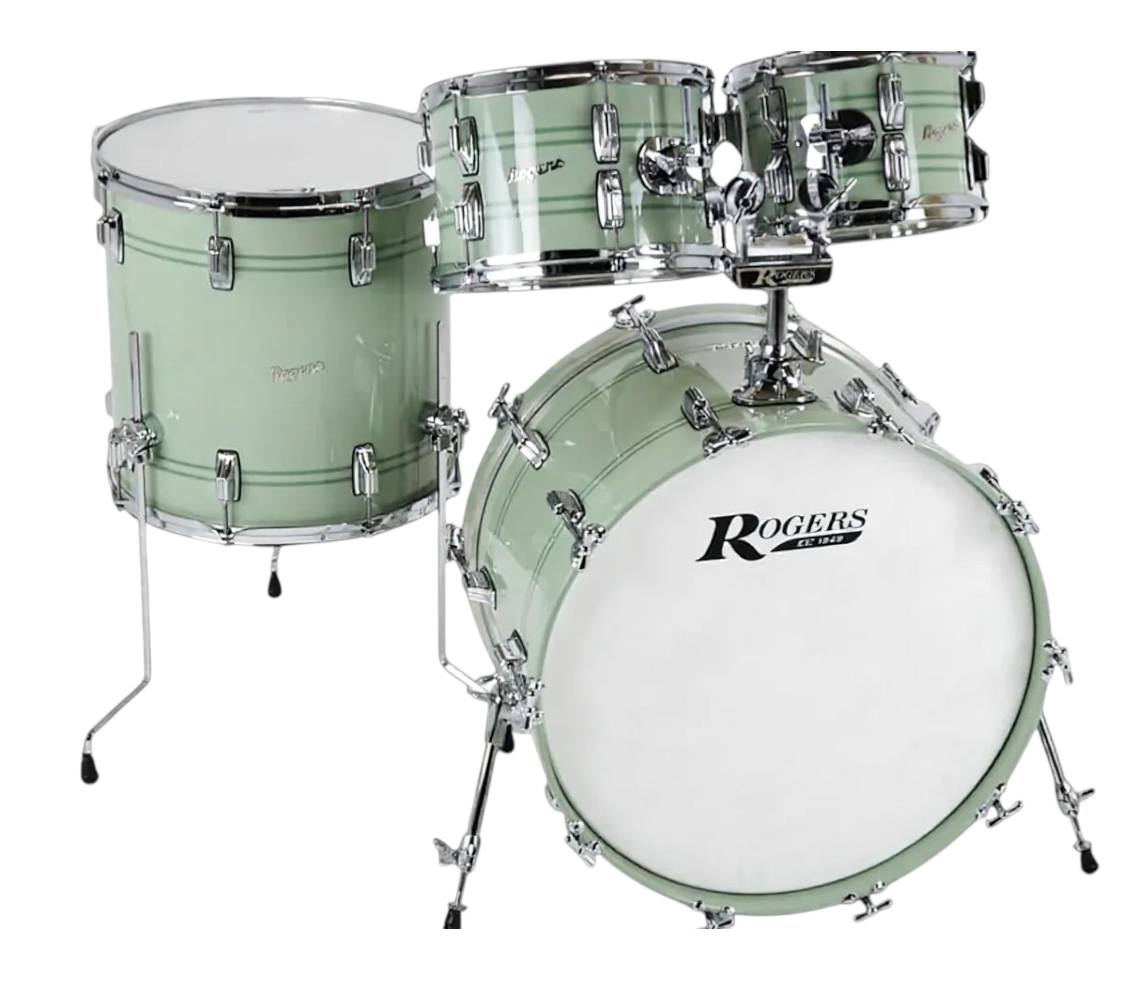 Rogers PowerTone 22" 4-Piece Shell Pack in Sage Green – Drum Shop