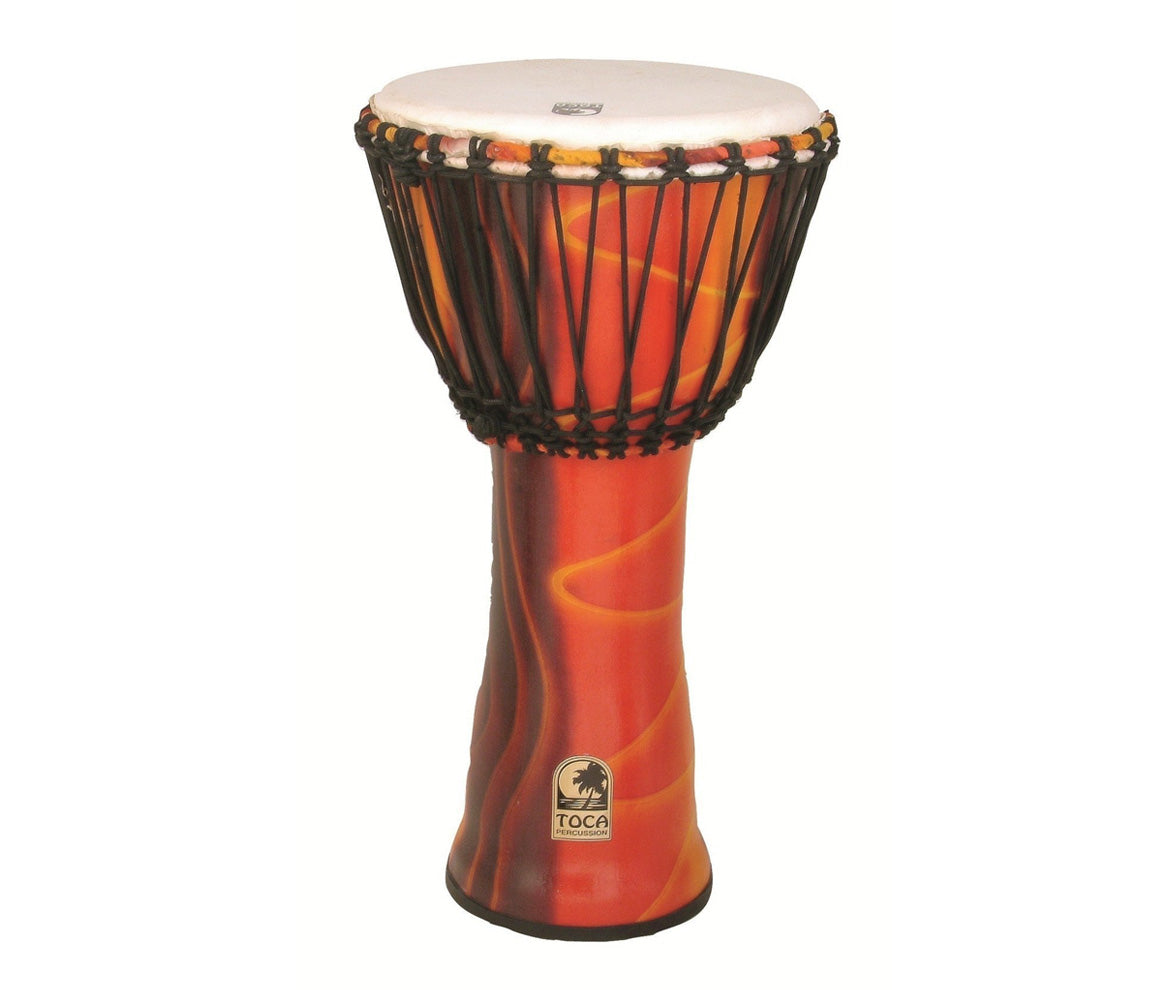Toca Freestyle 12" Rope Tuned Djembe in Fiesta – Drum Shop