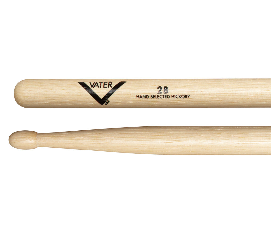 Vater 2B Wood Tip American Hickory Drumsticks – Drum Shop