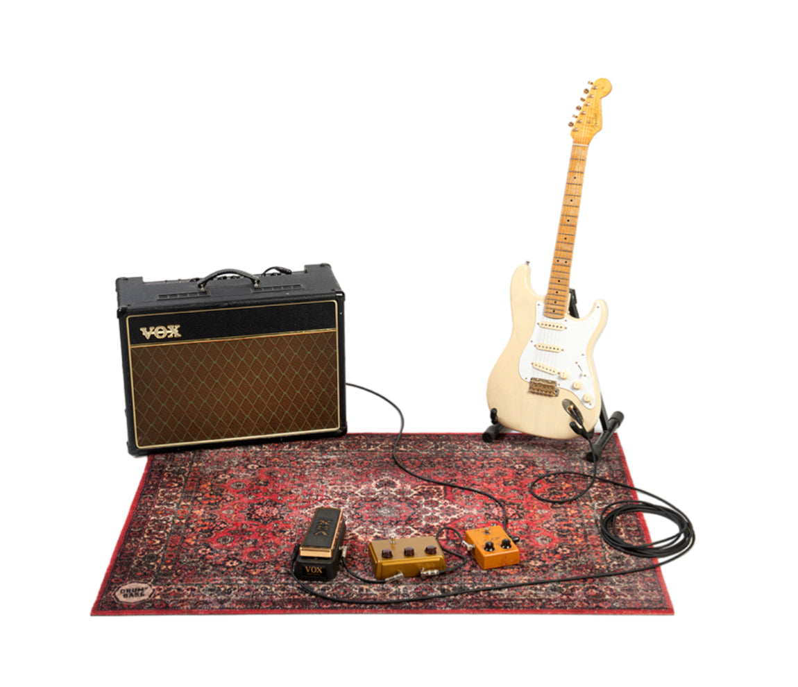 Drum N Base Vintage Persian Stage Rug - Original Red - 130 x 90cm ...