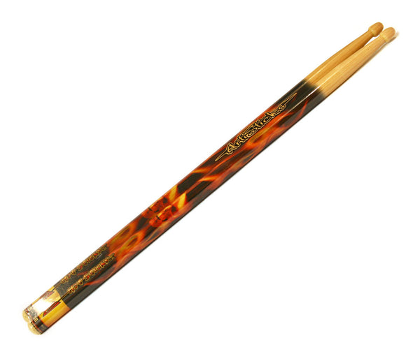 Hot Sticks Flaming Skull Artisticks Series – Drum Shop