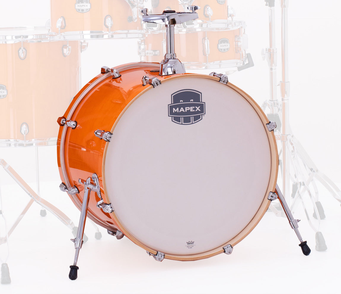Mapex Mars Maple 22" x 18" Bass Drum In Glossy Amber – Drum Shop